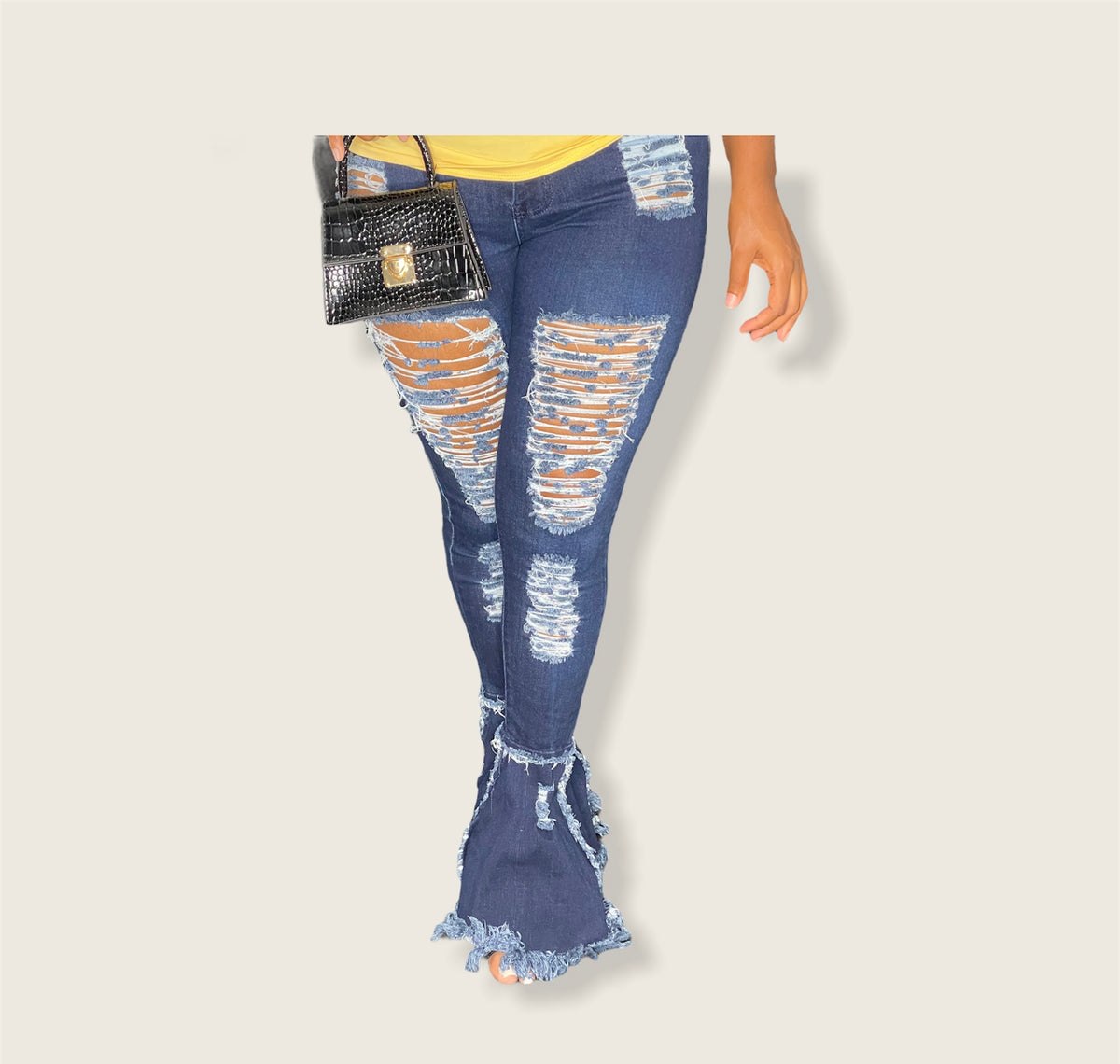 Snatched Bell Bottom Jeans – TAPIN305